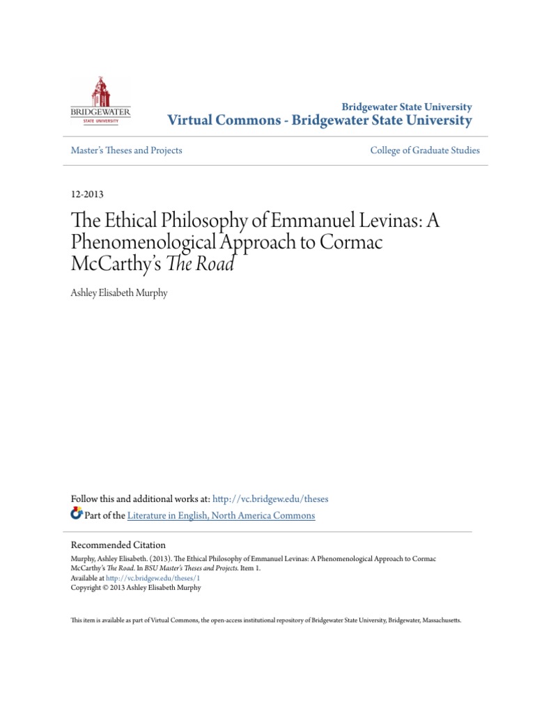 The Ethical Philosophy of Emmanuel Levinas - A Phenomenological AP ...