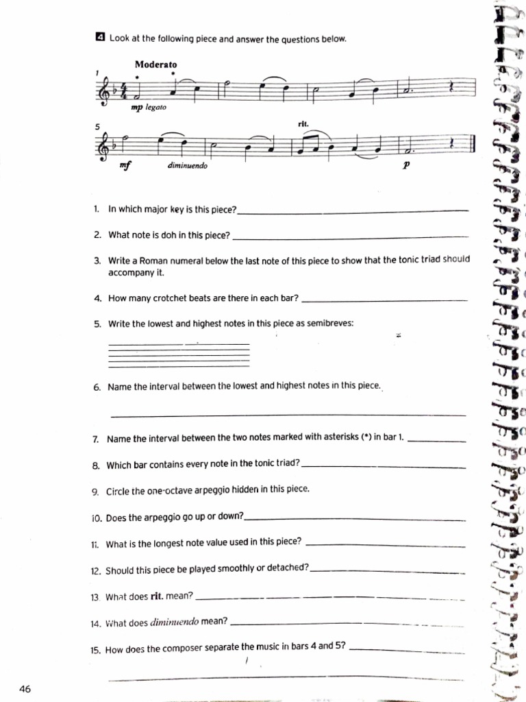 Trinity Theory Grade 1 (Part 3) | PDF | Chord (Music) | Musical ...