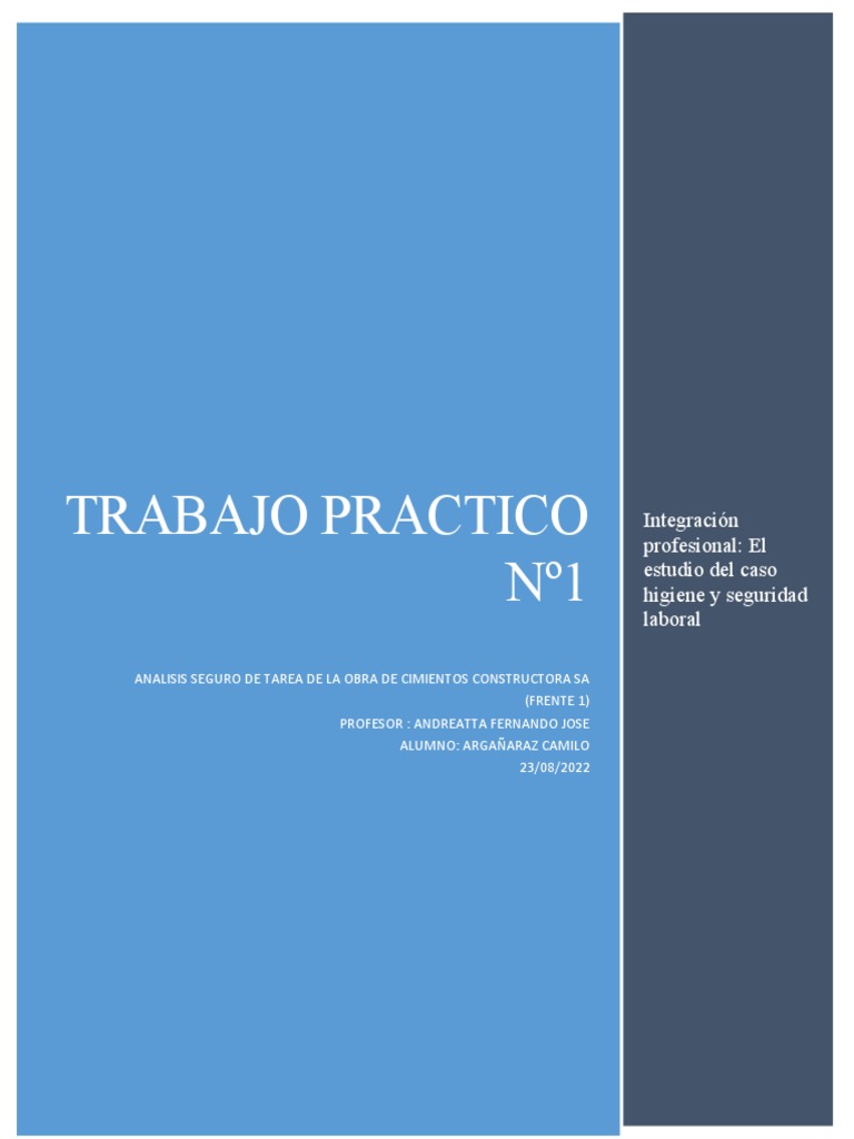 Tp1 Integracion Integración Profesional El Estudio De El Caso De