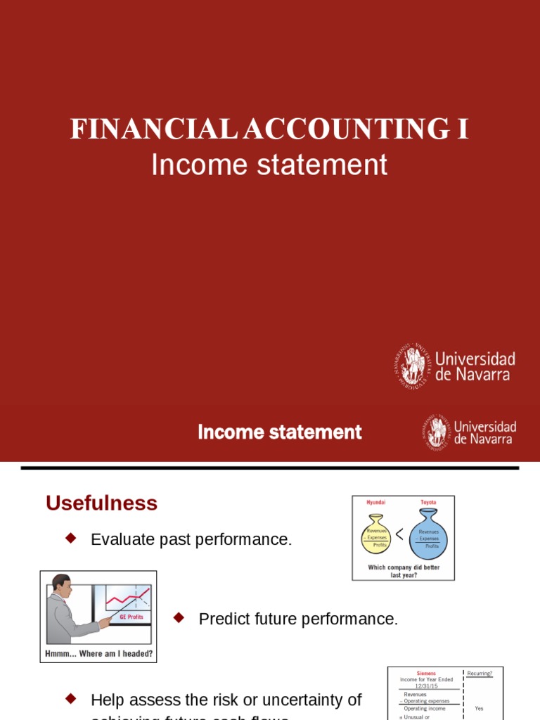 Accounting Slides Income Statment | PDF | Income Statement | Revenue