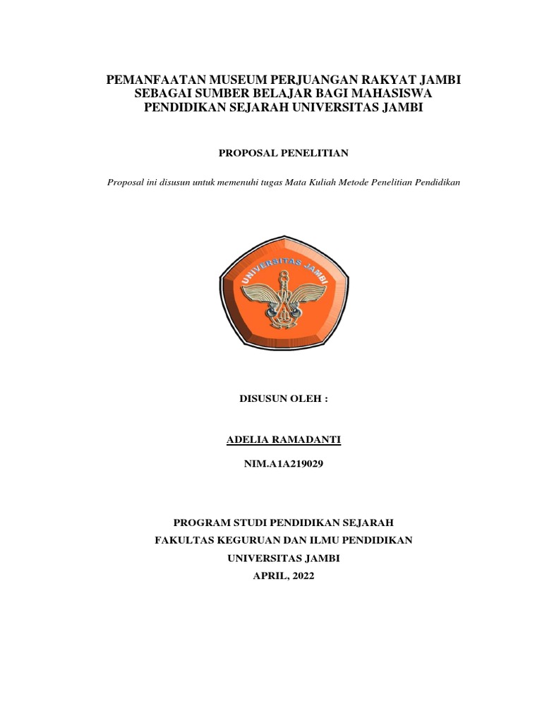 Adelia - Ramadanti.a1a219029 - Contoh Proposal Sej Indo P Barat | PDF