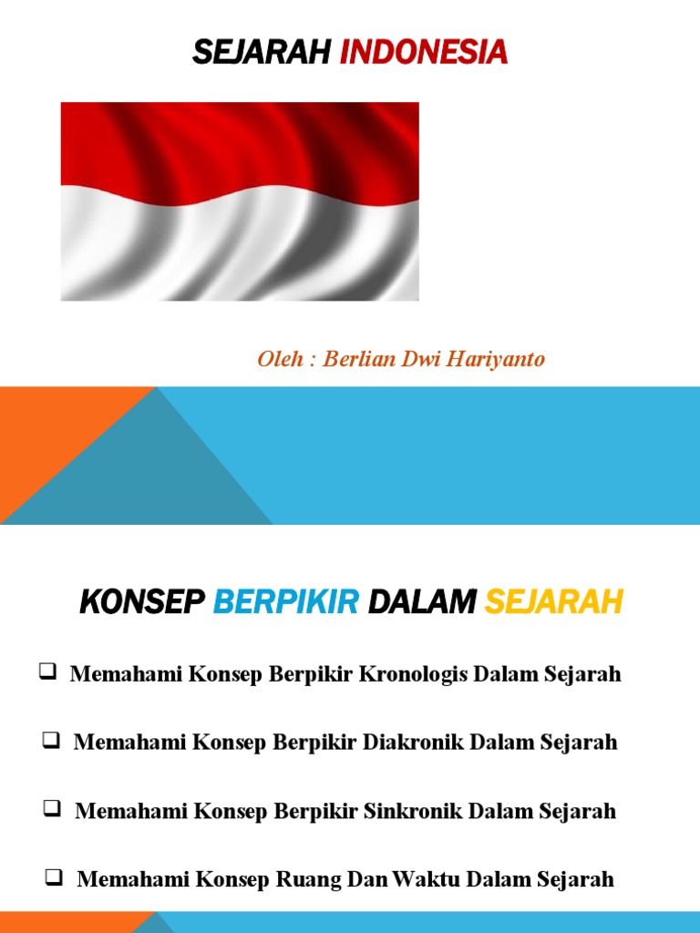 Konsep Berpikir Sejarah Indonesia | PDF