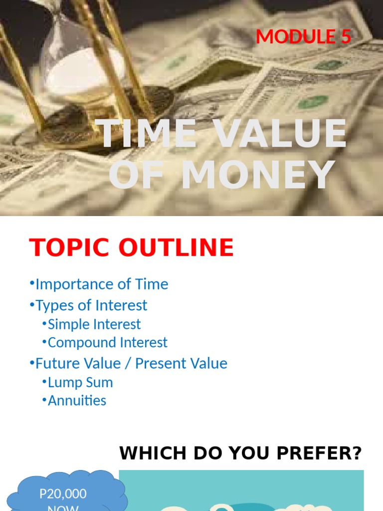 Time Value of Money | PDF | Present Value | Interest