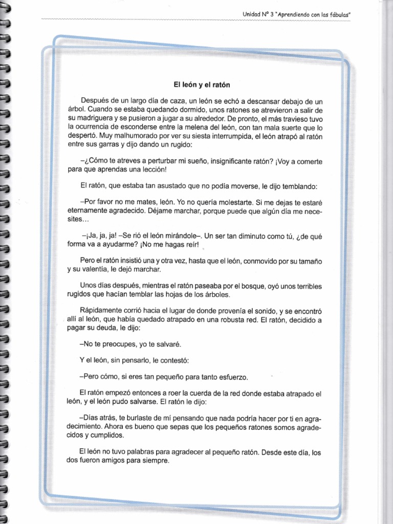 El León y El Ratón | PDF