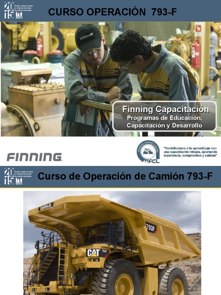 Capacitación en Operación del Camión 793-F | PDF | Bomba | Eje