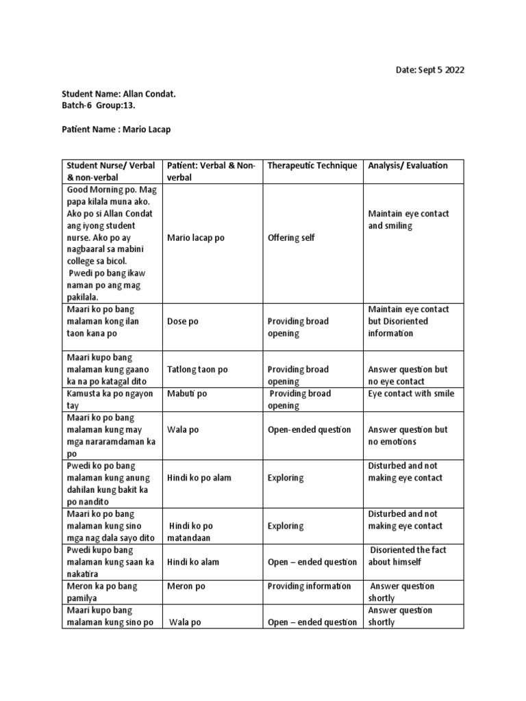 Process Recording | PDF