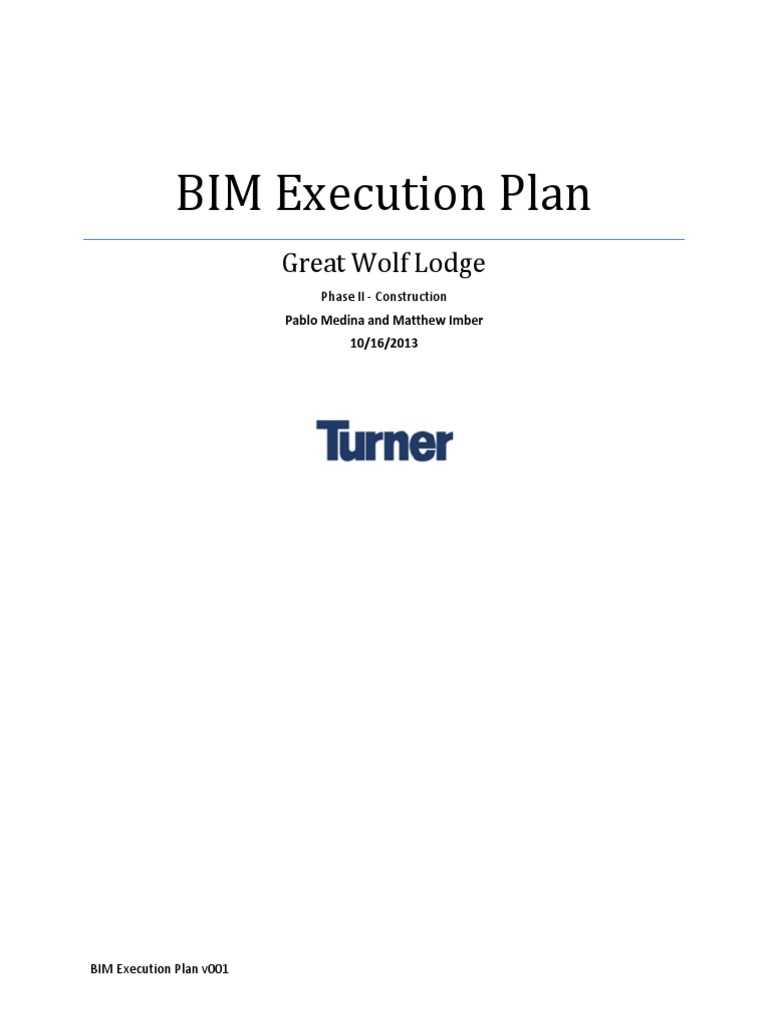 Request 1365 - Turner Construction Co. - Exhibit J - BIM Execution Plan | PDF | Building ...