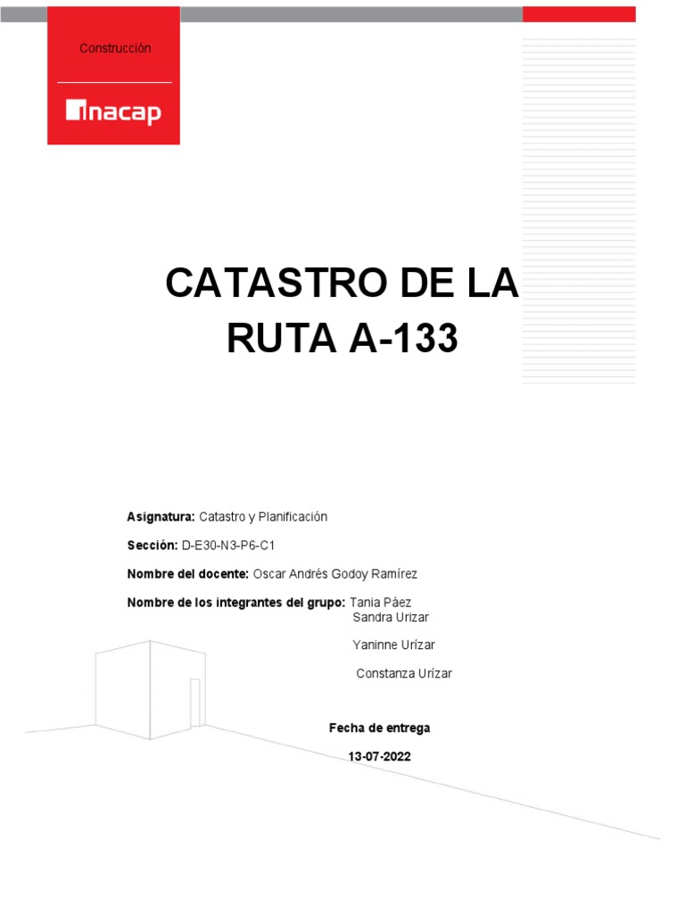 Catastro Final | PDF | Peatonal | Seguridad vial