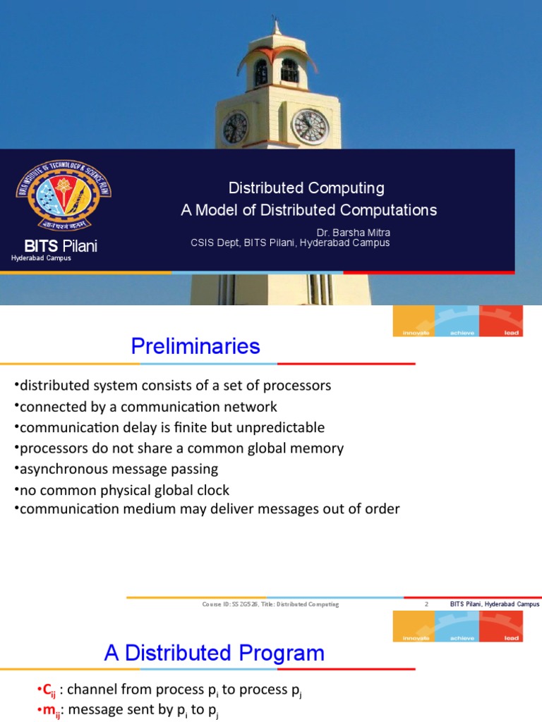 2 Model Of Distributed Computation Pdf Distributed Computing Software Engineering