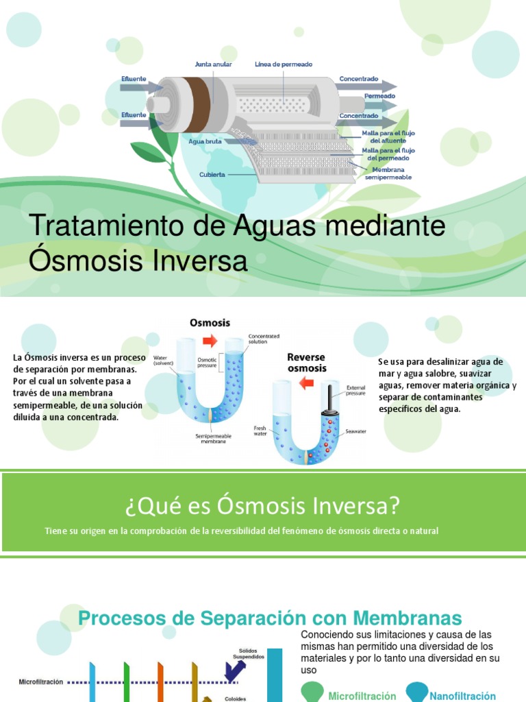 Osmosis Inversa | PDF | Ósmosis | Agua