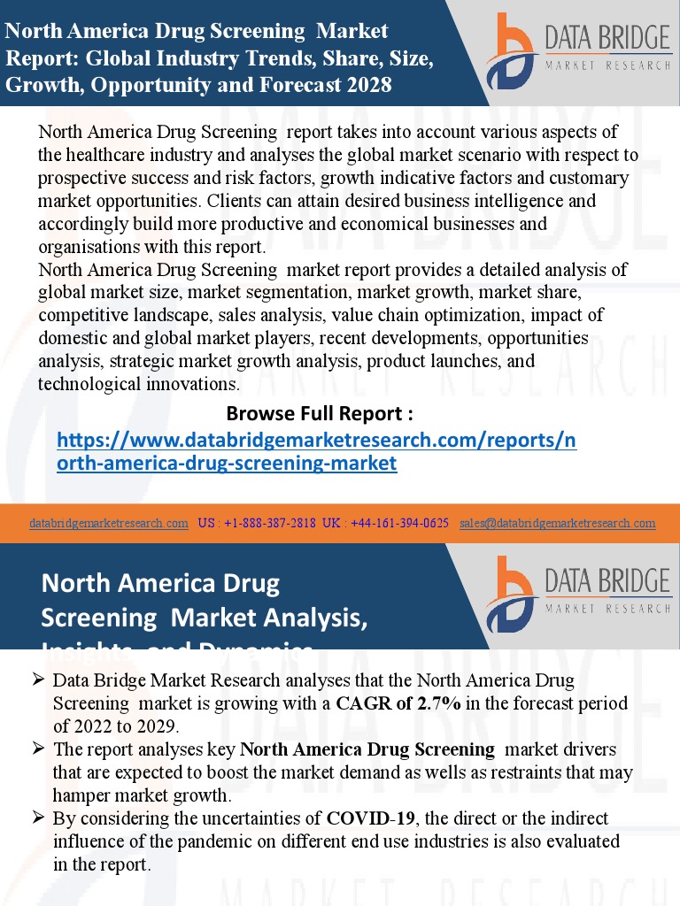 North America Drug Screening Market | PDF | Market Analysis | Market ...