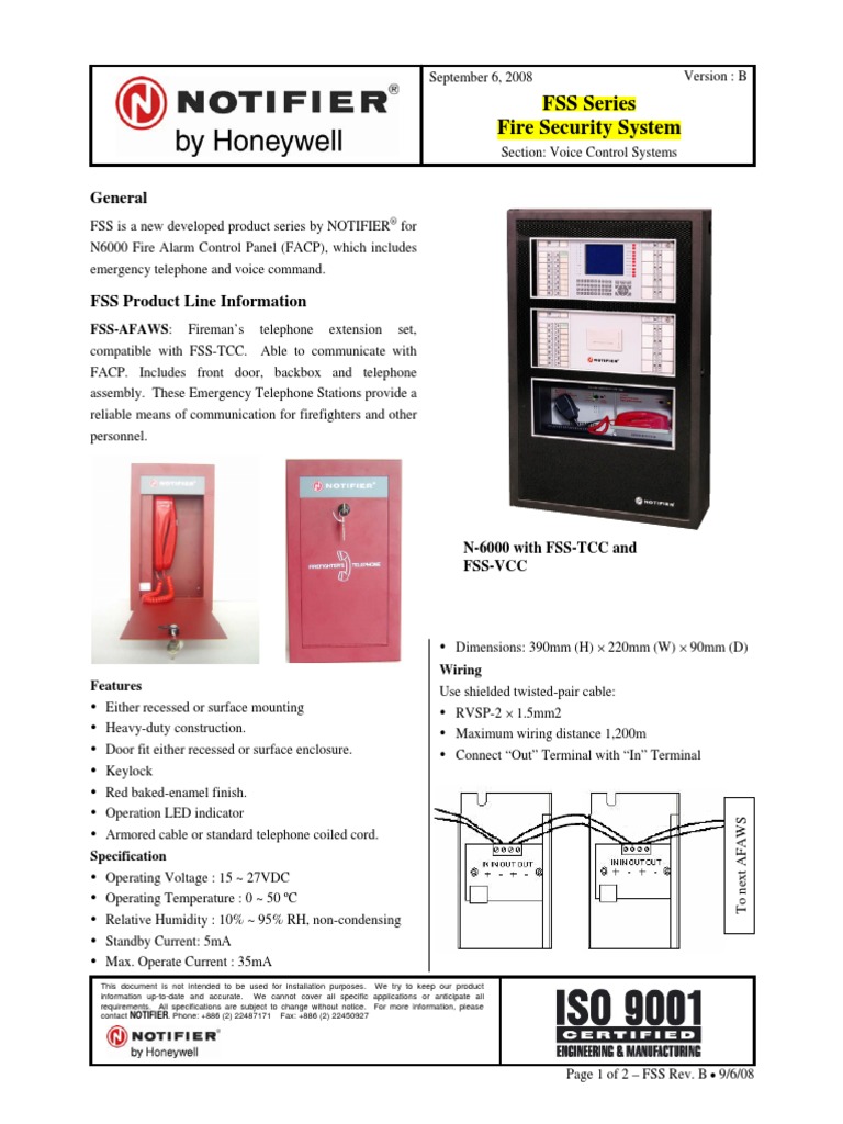 FSS TCC | PDF | Telephone | Electrical Wiring