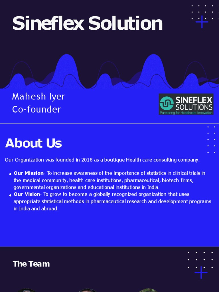 Sineflex: Bridging Health Solutions | PDF | Analytics | Statistics