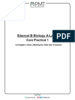 A-Level Biology Enzyme Practical | PDF | Trypsin | Enzyme