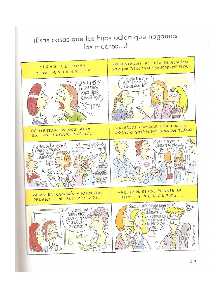 Maitena Lo Que Los Hijos Odian | PDF