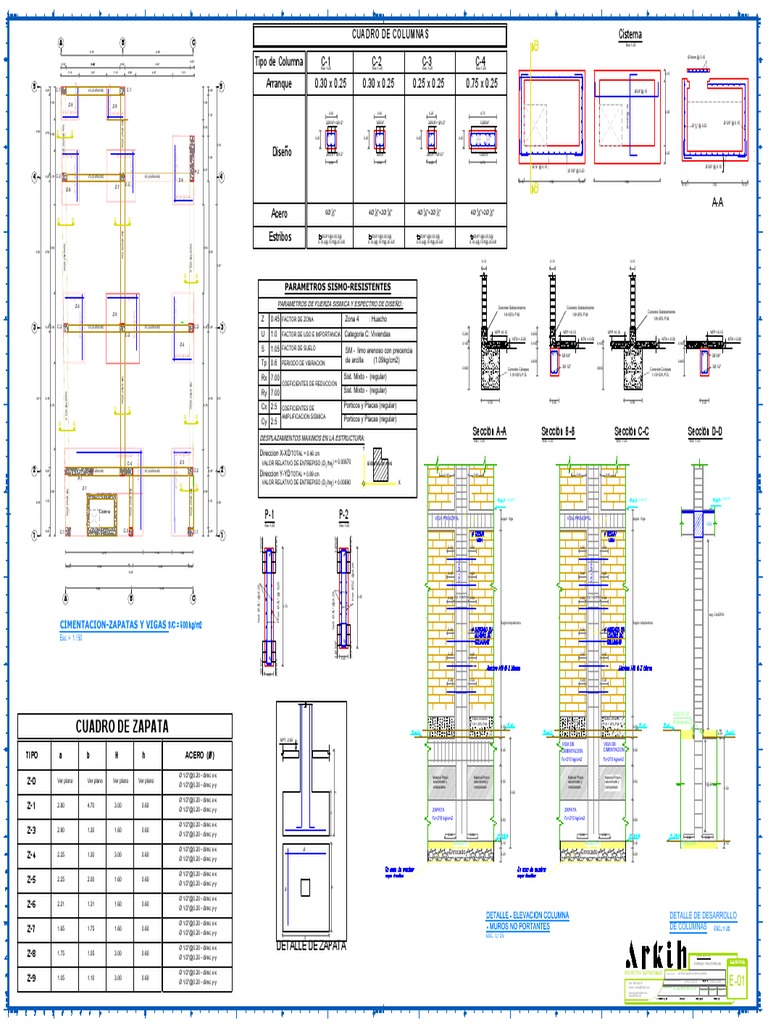 Plano de Cimentación Estructuras | PDF