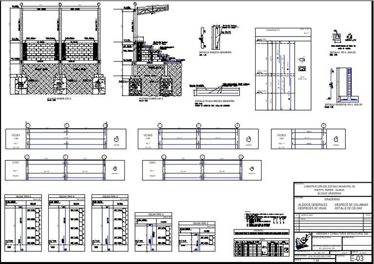Diseño de Graderías para Estadio | PDF