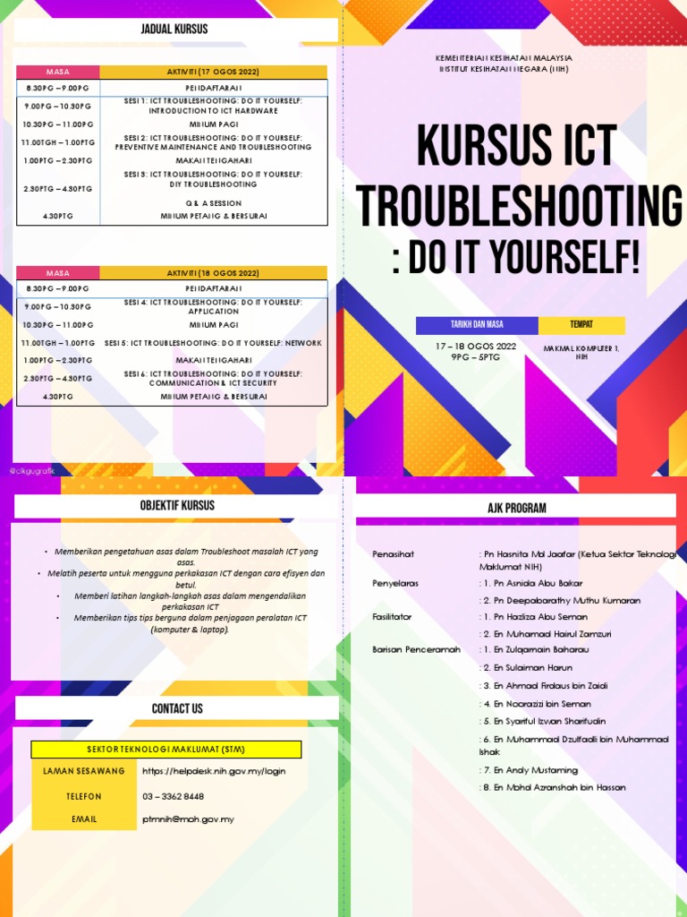 Buku Program Kursus ICT Troubleshooting | PDF