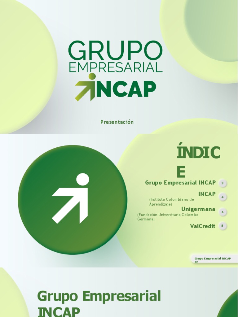 Presentación GRUPO INCAP | PDF