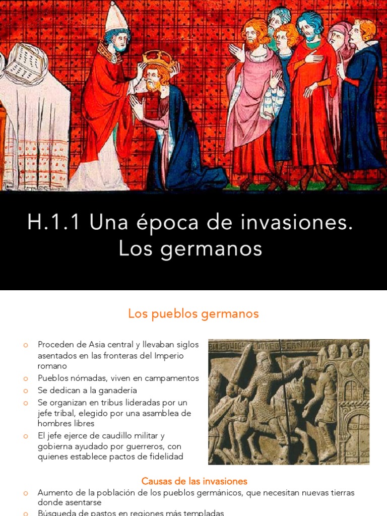 H 1 1+Una+Época+de+Invasiones +Los+Germanos | PDF | Pueblos germánicos | Europa