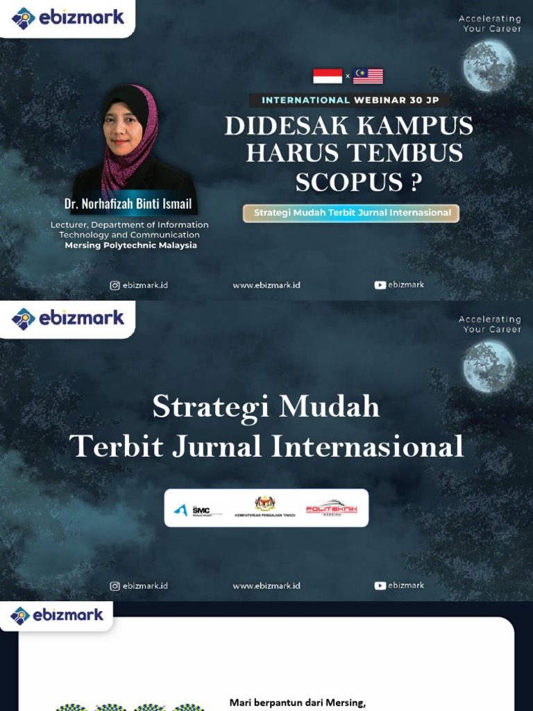 Basic Materi Dr. Norhafizah - Strategi Mudah Terbit Jurnal Internasional | PDF | Educational ...