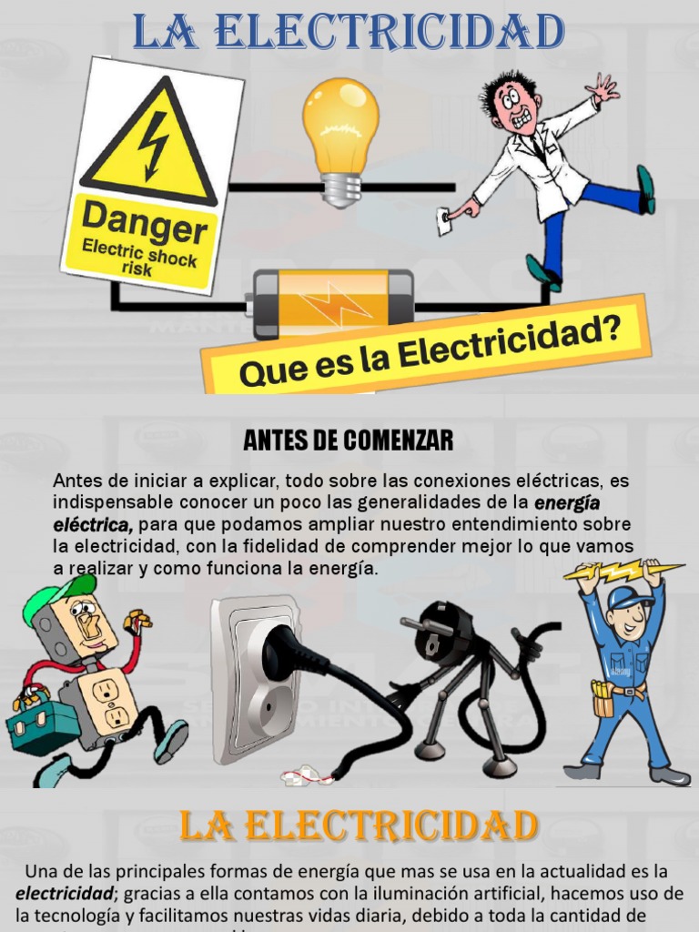 La Electricidad | PDF | Corriente eléctrica | Electricidad