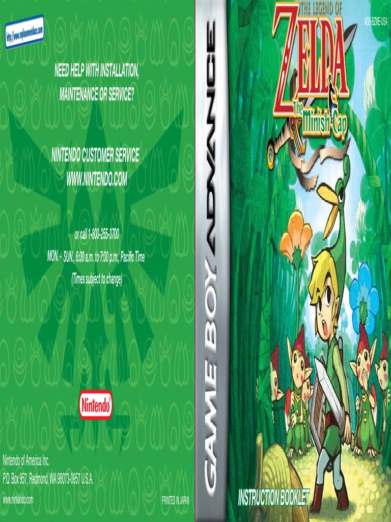 The Legend of Zelda - The Minish Cap - Manual | Download Free PDF ...