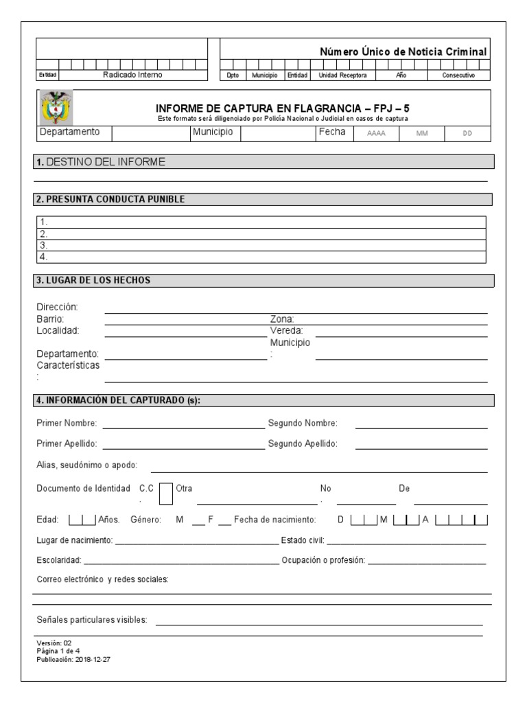 FPJ 5 Captura en Flagrancia V 02 | PDF