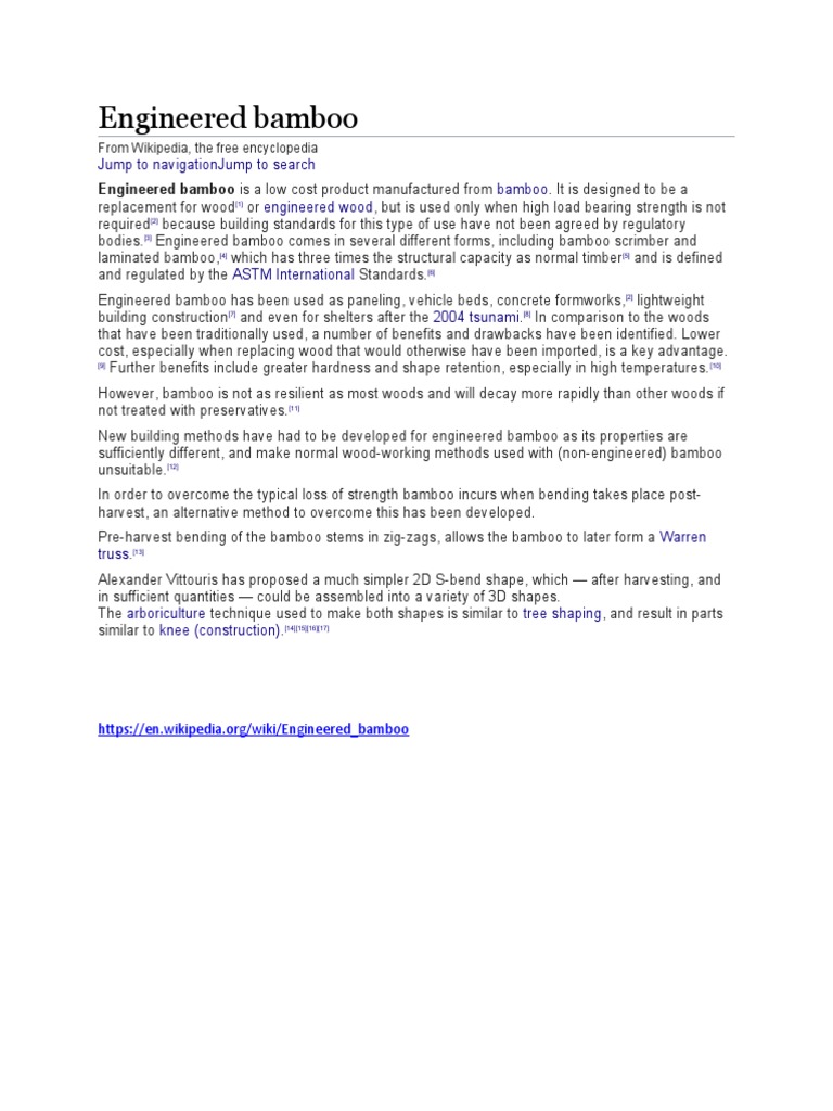 An Overview of Engineered Bamboo: Properties, Applications, Benefits ...