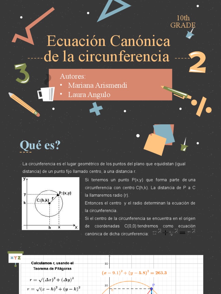 Ecuacion Canonica de La Circunferencia | PDF