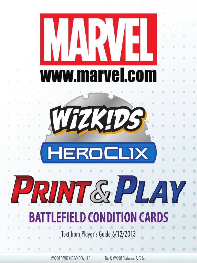 Marvel Battlefield Conditions | PDF