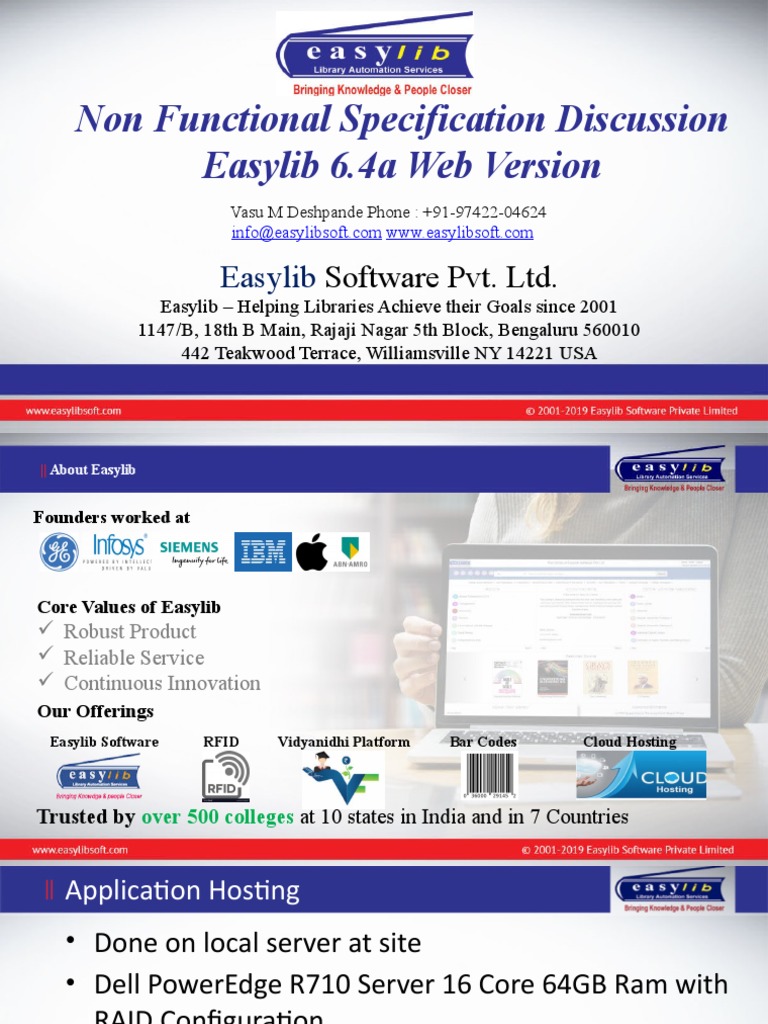 Easylib NFS Presentation v1 | PDF | Backup | Databases