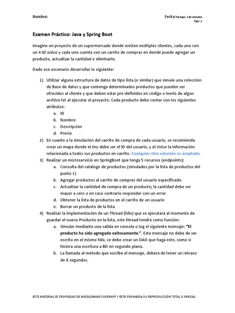 Middleware Superapp - Examen Práctico | PDF | Middleware | Informática