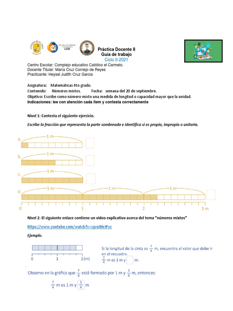 Guía de Matemáticas 4º Grado | PDF | Matemáticas