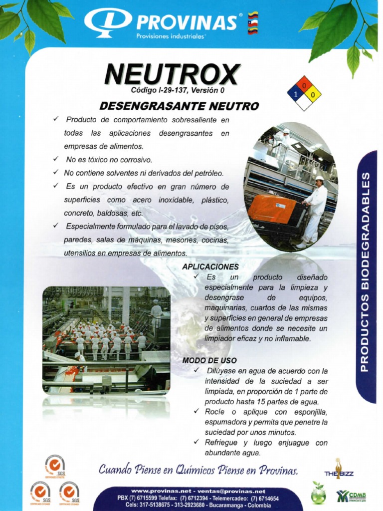 Neutrox | PDF | Residuos | Agua
