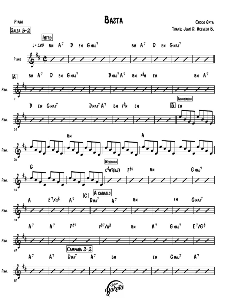 Basta - Piano | PDF