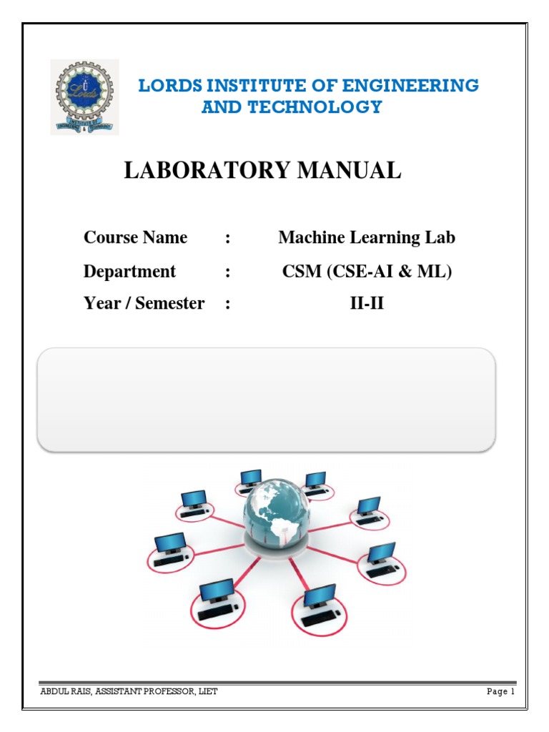 ML Lab Experiments | PDF | Computer Network | String (Computer Science)