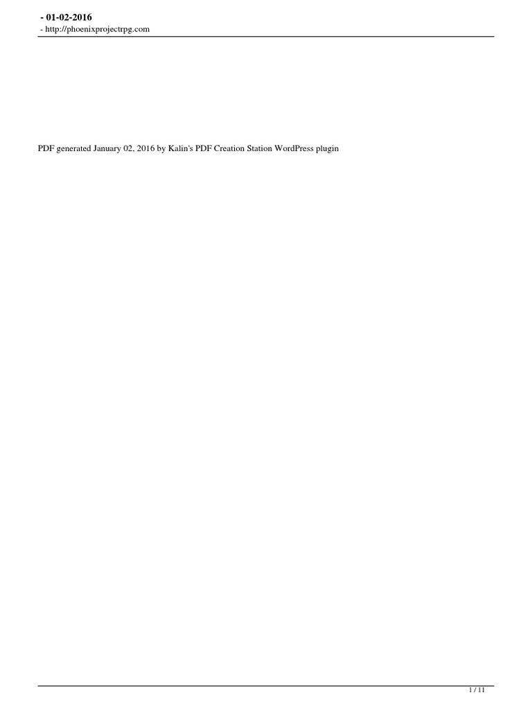 Phoenix Project RPG Ch1-Introduction | PDF | D20 System | Creative ...