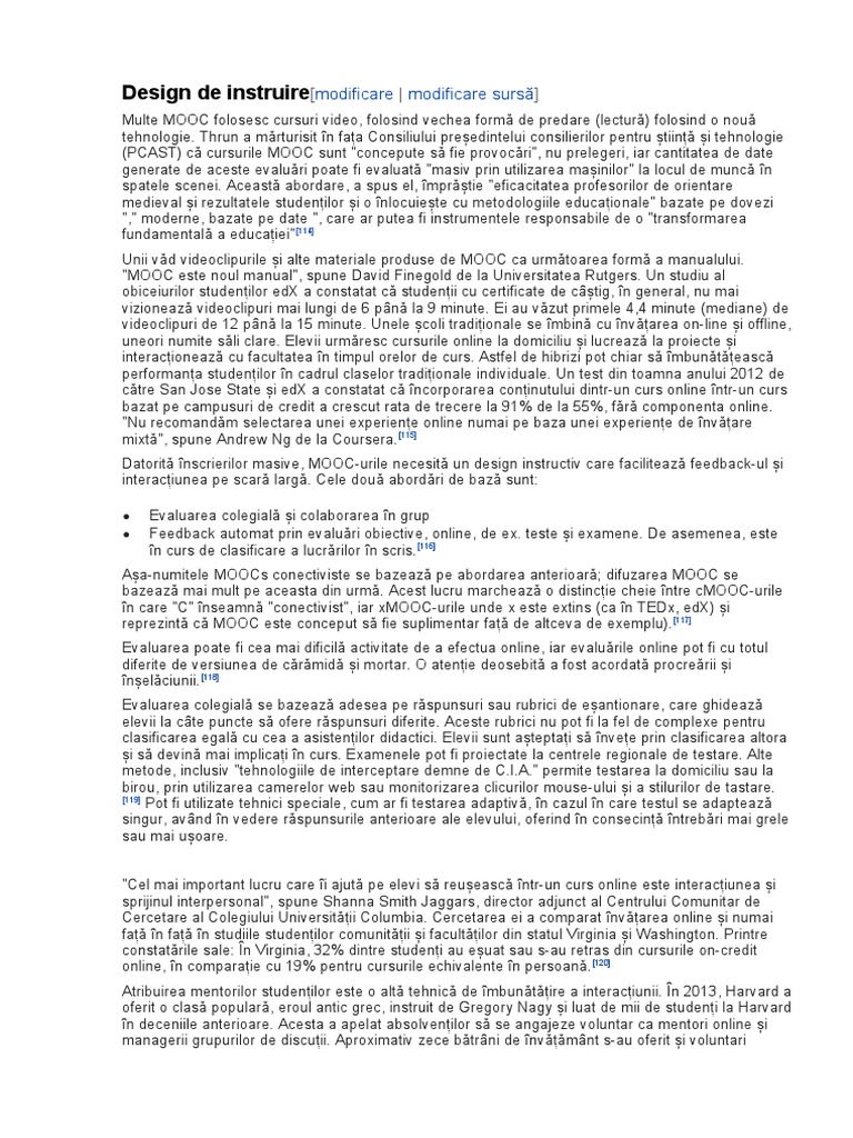 Design de Instruire | PDF