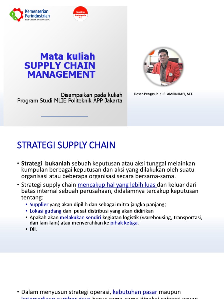 SCM-02 Strategi Supply Chain | PDF
