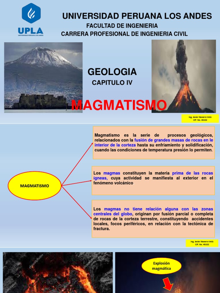 Geologia Clase IV Magmatismo PDF | PDF | Magma | Roca (geología)