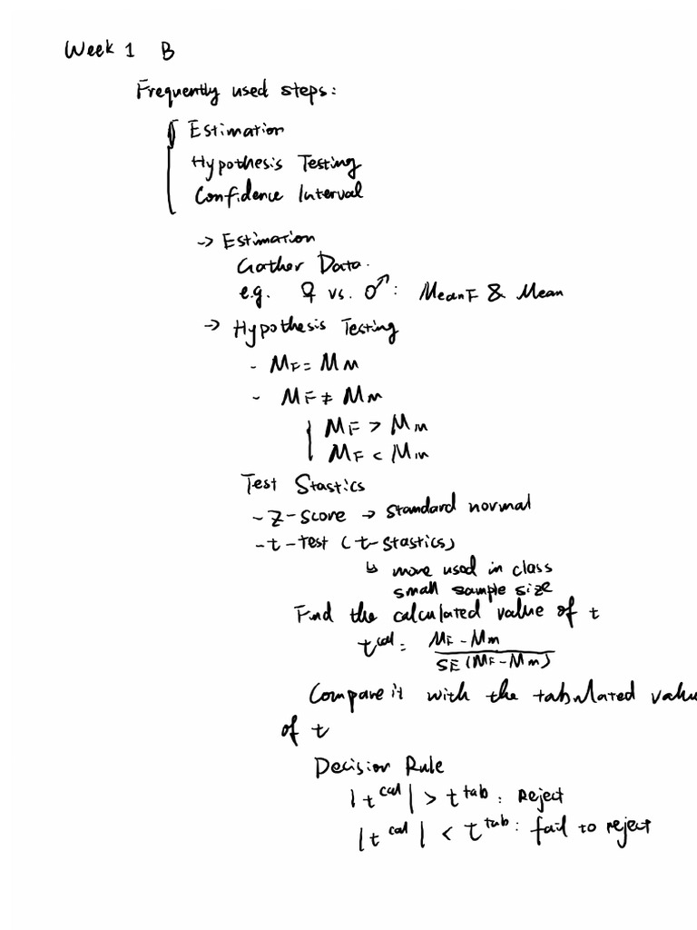 Econometrics Class Note Pdf