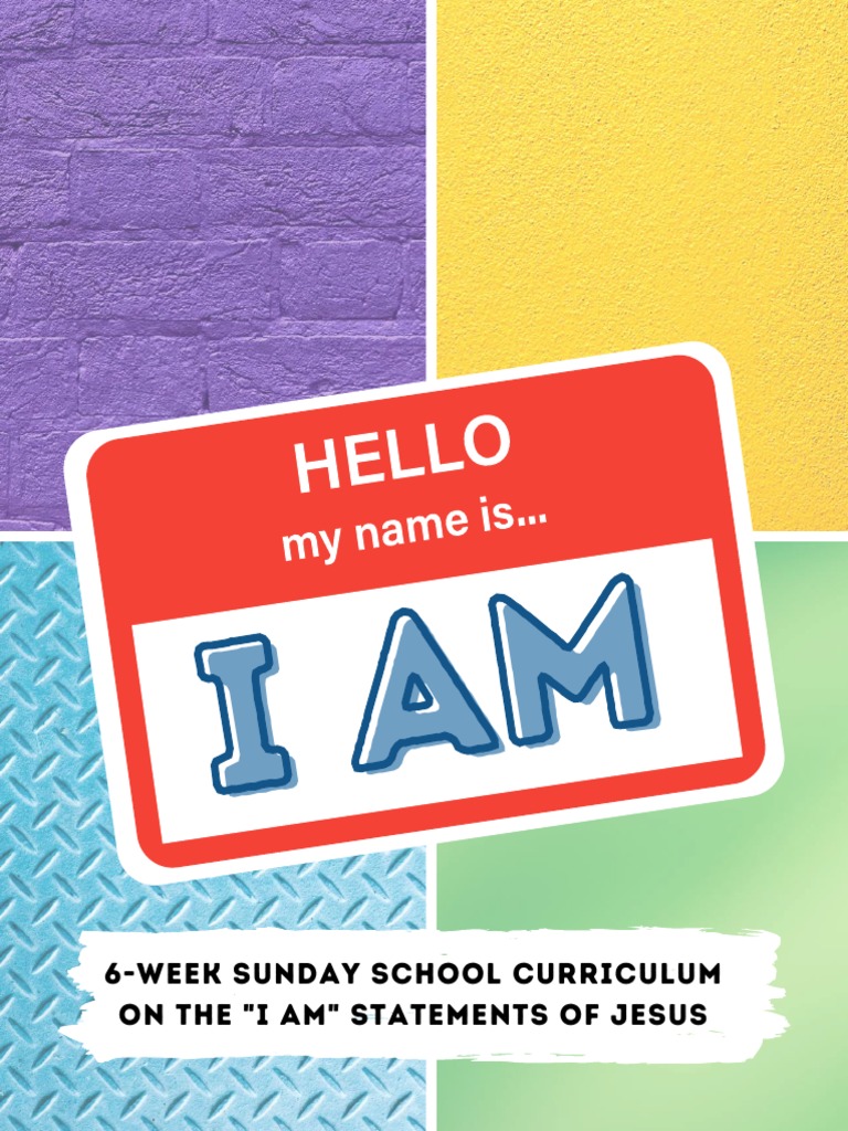 I AM 6 Sample Lesson Plan | PDF | Jesus | Gospel Of John