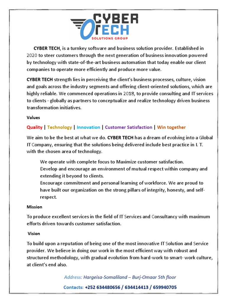 Cyber Tech Profile | PDF | Security | Computer Security