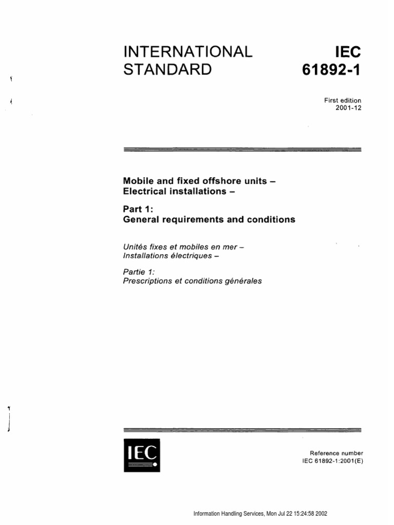 Iec 61892-1 | PDF