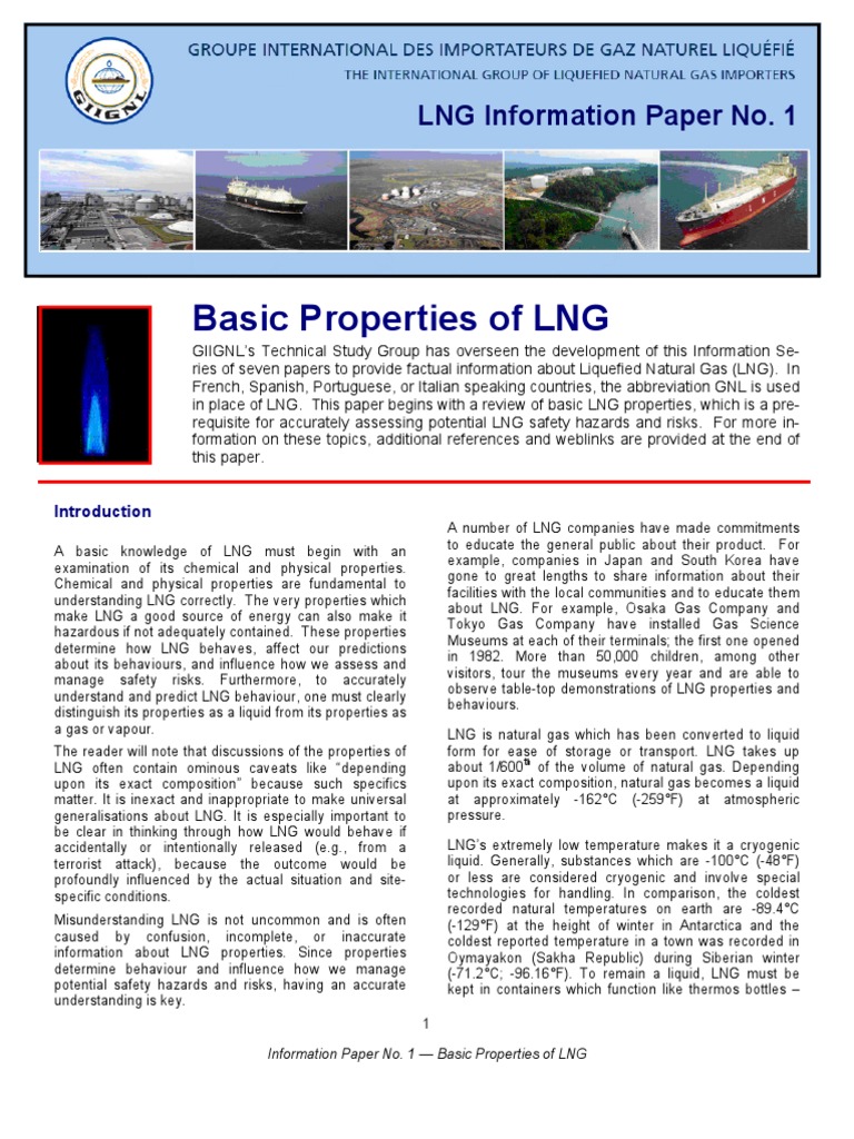 1-LNG Basics 8.28.09 Final HQ | PDF | Technology & Engineering