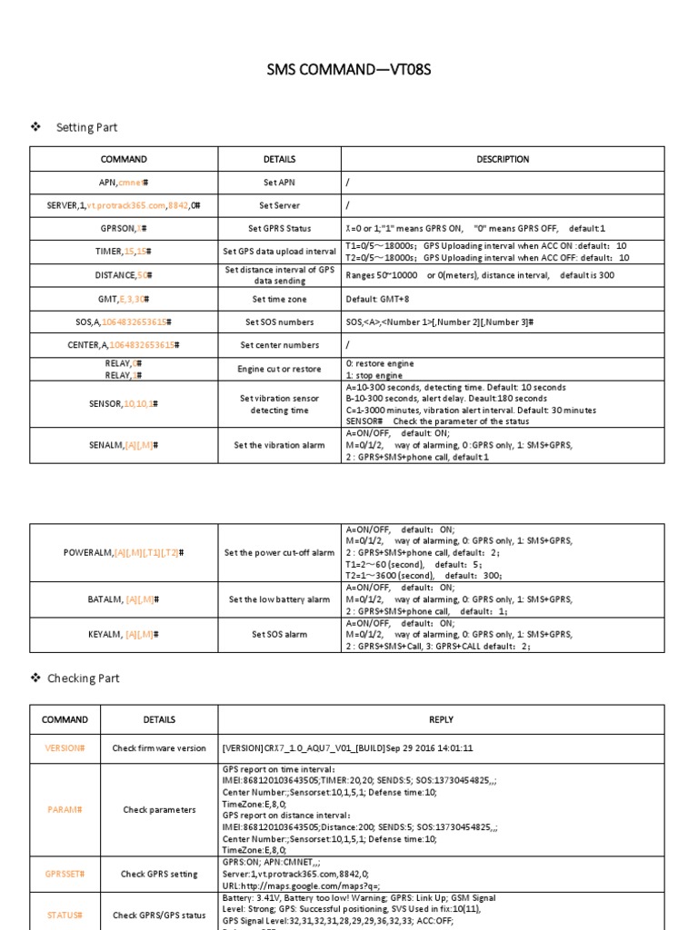 Command List-Vt08s | PDF | Electronics | Telecommunications