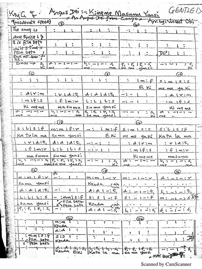 Kimeme Masumu Yansi (Agnus) - 1 - Kimeme Masumu Yansi (Agnus) | PDF