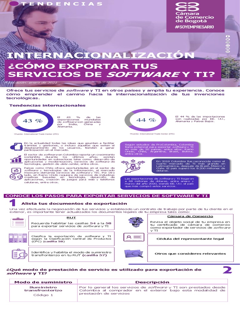Cómo Exportar Servicios de Software y TI | PDF | Software | Tecnología de información y ...