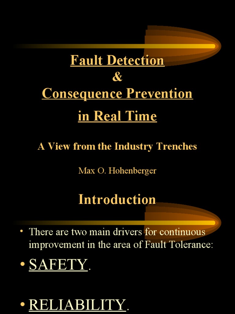 Fault Dectection Max Hohenberger | Download Free PDF | Fault Tolerance ... Fault Dectection Max Hohenberger | Download Free PDF | Fault Tolerance ...